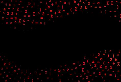 Dark Red Vector Pattern With Arithmetic Signs 15556382 Vector Art At