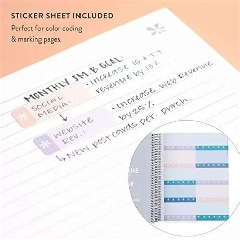 7x9 Watercolor Checkered Coiled Notebook Lined Notetaking Coil