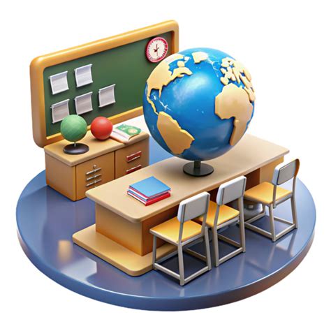 Global Classroom Learning Environment Illustration 54585991 Png