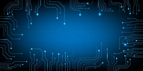 Computer Chip Electronic Circuit Board Vector For Technology And Finance Concept And Education