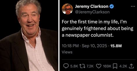 Jeremy Clarkson Said He Was Worried What Might Happen To Him Because Of His Newspaper Column And