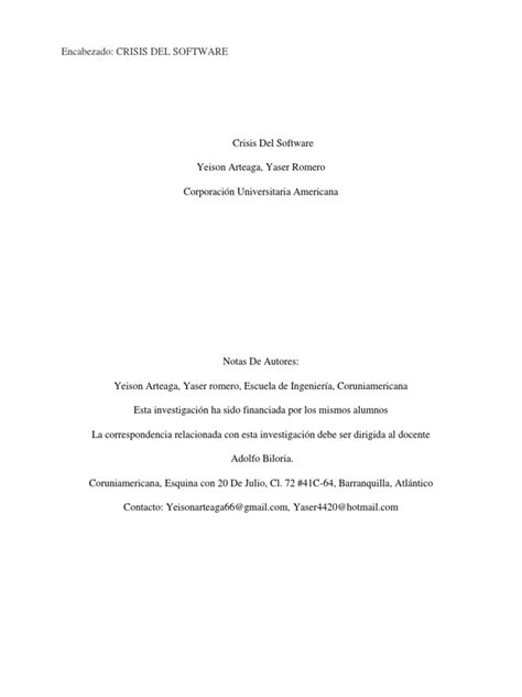 Crisis Del Software Descargar Gratis Pdf Software Ingeniería De Software