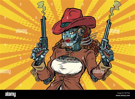 Female Steampunk Robot