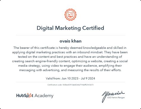 Ovais Khan On Linkedin Hubspotacademy