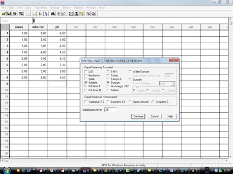 foodforever SPSS ONE WAY ANOVA TESTİ Tek yönlü varyans analizi