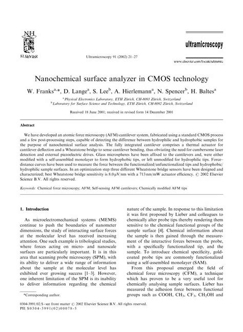 Pdf Nanochemical Surface Analyzer In Cmos Technology Dokumen Tips