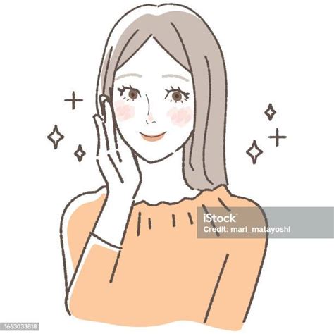 Illustration Of A Smiling Woman Stock Illustration Download Image Now