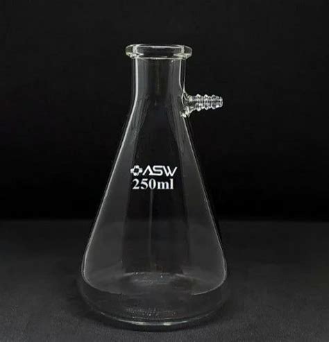 Conical Asw Borosilicate Glass 3 3 Filtration Flask With Graduated 250ml For Chemical