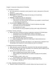 Chpt Physics Notes Chapter Introduction Measurement Estimating The Nature Of Science