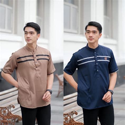 Jual Baju Koko Pria Gus Azmi Syubbanul Muslimin Kombinasi Hadroh