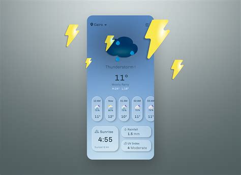 Weather App Design Concept Behance