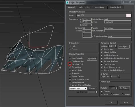 3dsmax Backface Cull