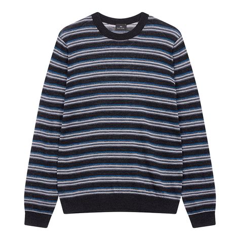Paul Smith폴스미스 Ps Paul Smith 배색 스트라이프 크루넥 니트 Sivillage 에스아이빌리지
