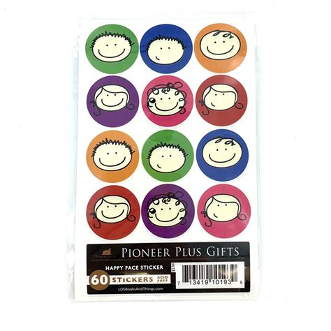 Happy Face Sticker Cardston Book Shop