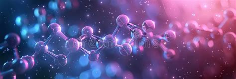 Visual Representation Of A Molecular Structure Reflecting Scientific