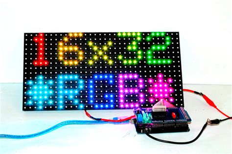 P10 And P6 Rgb Led Matrix Display Controller Arduino Based Scoreboard