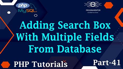 41 how to add search functionality with multiple fields in php mysql