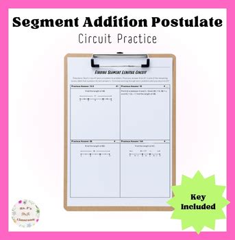 Segment Addition Postulate HS Geometry Day Lesson Bundle TPT
