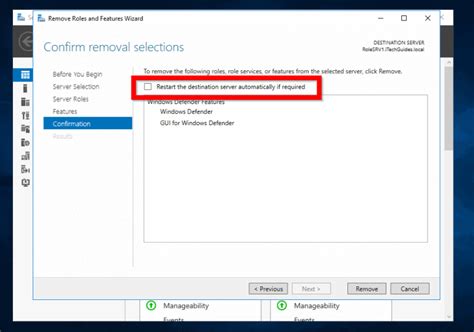 Disable Windows Defender Server Itechguides