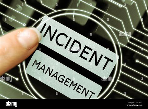 Writing Displaying Text Incident Management Business Idea Process To Return Service To Normal