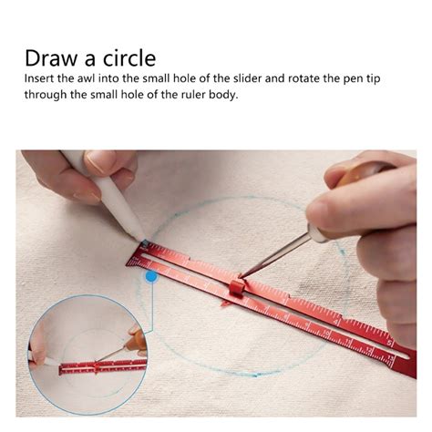 Sewing Gauge Sewing Measuring Tool Metal Sliding Gauge Fabric Quilting Sewing Gauge Sewing Measuring Tool Metal Sliding Gauge Fabric Quilting