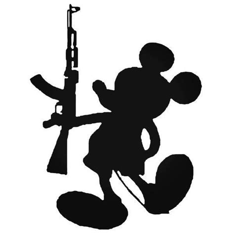 Mickey Ak 47 Decal Sticker Decalchimp