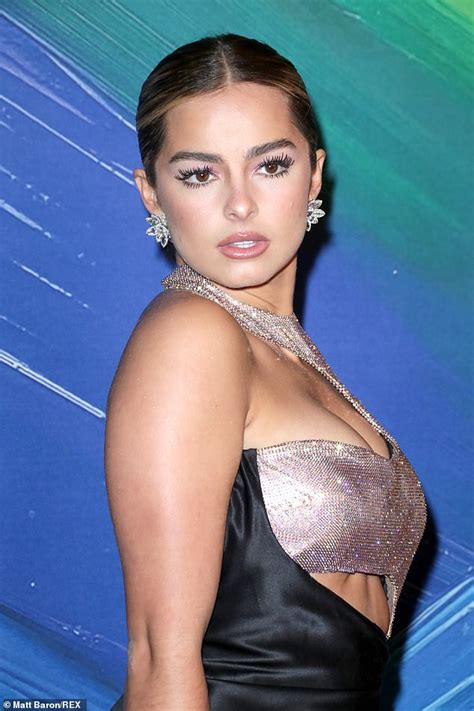 Addison Rae Puts Her Cleavage Front And Center In A Silky Black Gown At