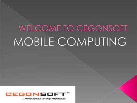 Presentation Mobile Computing Ppt
