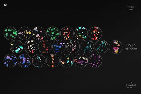 Liquid Mercury - Abstract Shapes Collection - Design Cuts