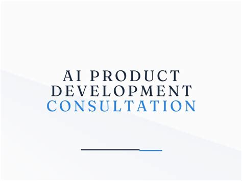 Ai Product Development Consultation Upwork