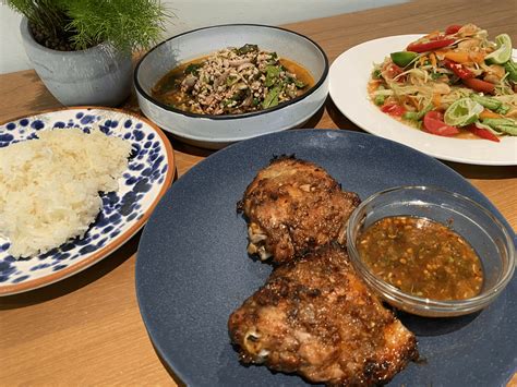 Homemade Isaan Northeastern Thai Meal Rfood