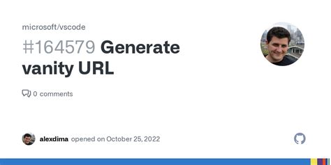 Generate Vanity Issue Microsoft Vscode Github