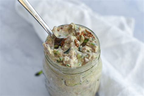 Healthy Protein Zucchini Overnight Oats Balanced Taste