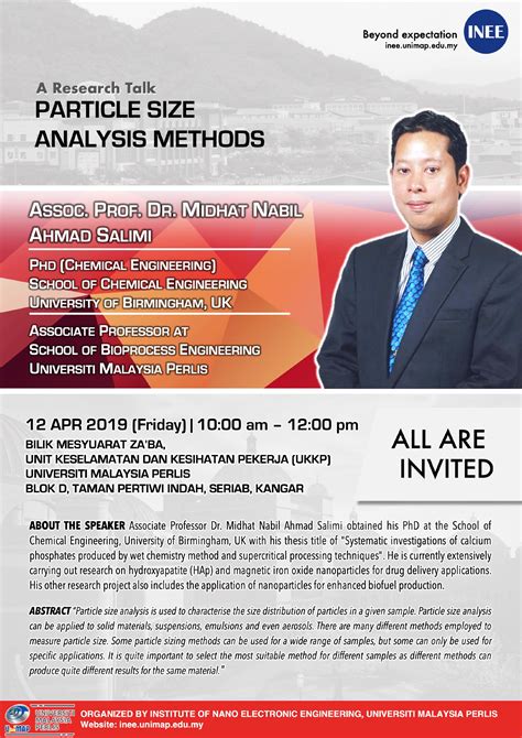 A Research Talk Particle Size Analysis Methods Institute Of Nano