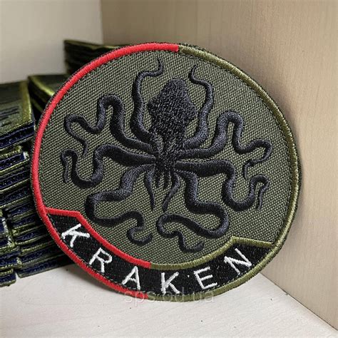 Купить №127 Шеврон "KRAKEN" кракен круглый 8.5 см, цена 65 грн — Prom ...