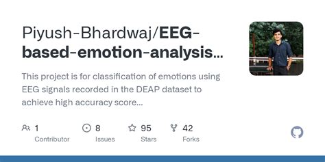 Github Piyush Bhardwajeeg Based Emotion Analysis Using Deap Dataset