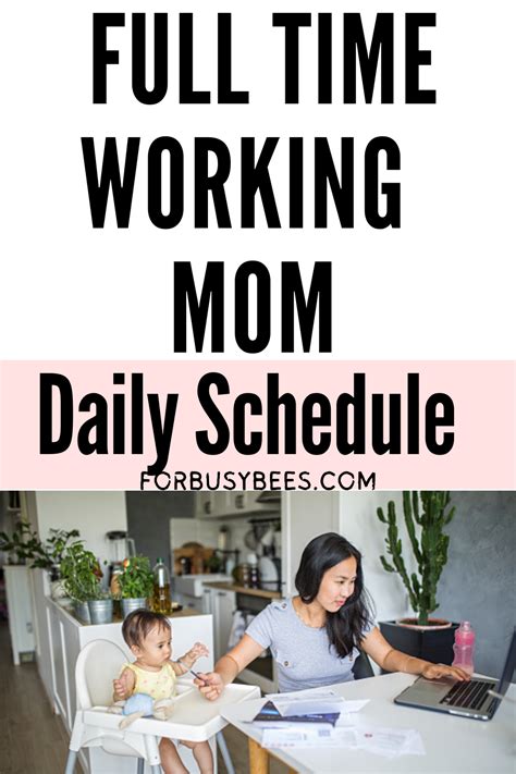 Productive working mom schedule | Working mom help, Working mom ...