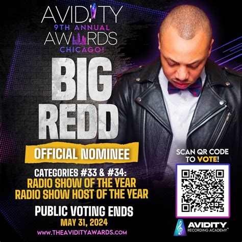 😮😬 Im Up For Radio Show Host Of The Year And The Big Redd Radio Show Is