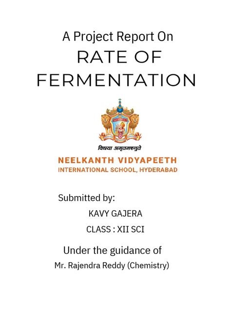 Kavy Gajera Chemistry Investigatory Project Class 12 Pdf Pdf