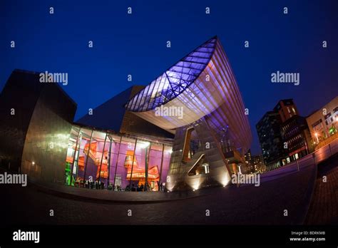 UK England Salford Quays Lowry Centre And Lyric Theatre Entrance At