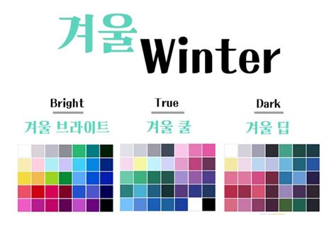 퍼스널컬러 겨울 쿨톤 세부톤 분석하기 겨울 쿨톤 베스트 워스트컷 살펴보기 네이버 블로그