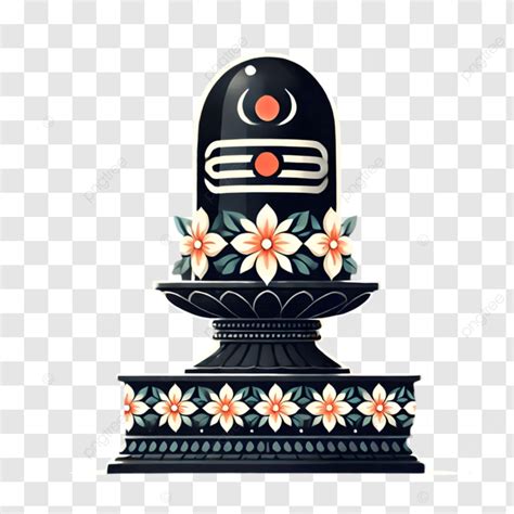 Black Marble Shivling Lord Shiva And White Clipart For Maha Shivratri Festival Home Temple ...
