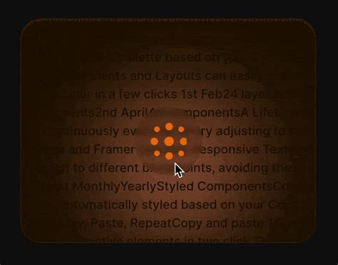 decrypt on hover framer ui kit and design system
