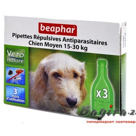 Купить Beaphar (Беафар) 15613 Капли Био от блох для собак средних пород ...