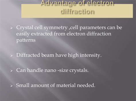 Difference B W Electron Neutron And X Ray Diffraction And Advantages PPTX Chemistry Science