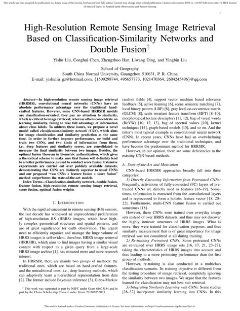 pdf high resolution remote sensing image retrieval based on