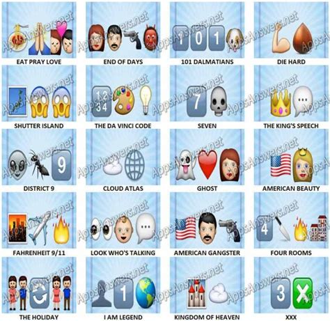 EmojiMovies Level 41 Level 60 Answers Apps Answers Net