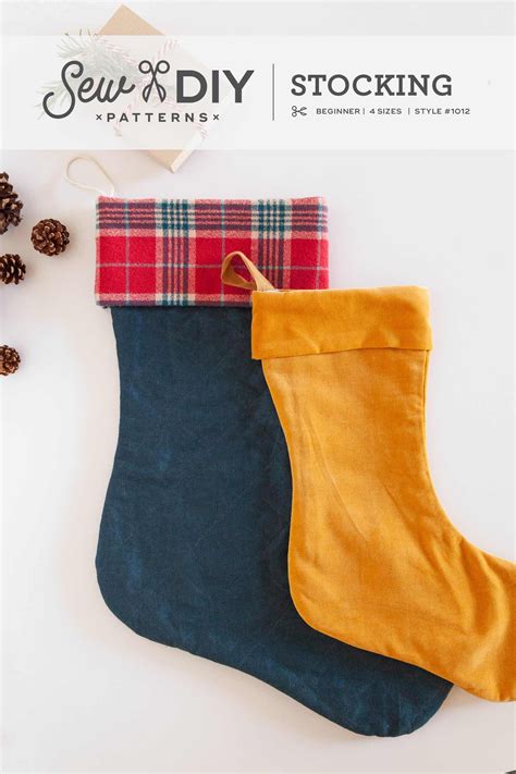 Christmas Stocking Pdf Sewing Pattern — Sew Diy
