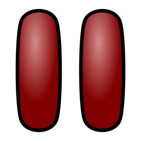 Pause Button Red For Media Player Openclipart