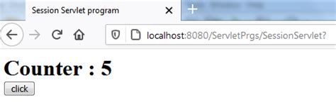 5 Write A Servlet Program That Displays Total Number Hits Using Session
